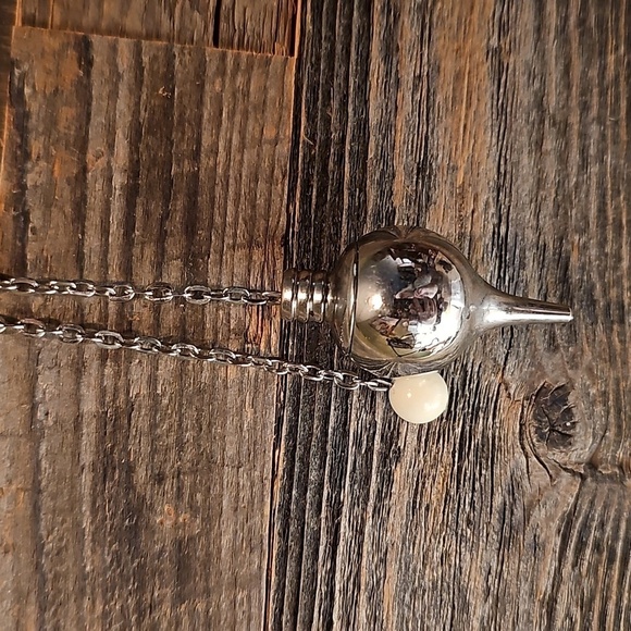 unknown | Accents | Vintage Medium Weight Silver Plate Dowsing Pendulum ...